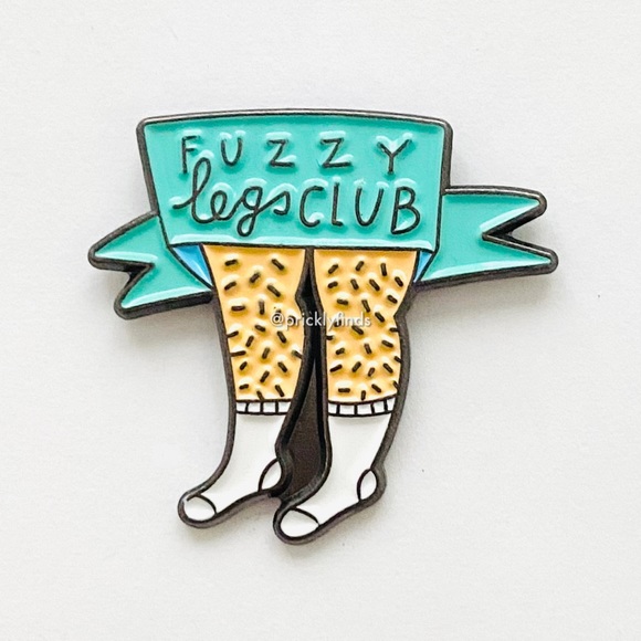 pricklyfinds | Jewelry | 84 Fuzzy Legs Club Enamel Pin | Poshmark